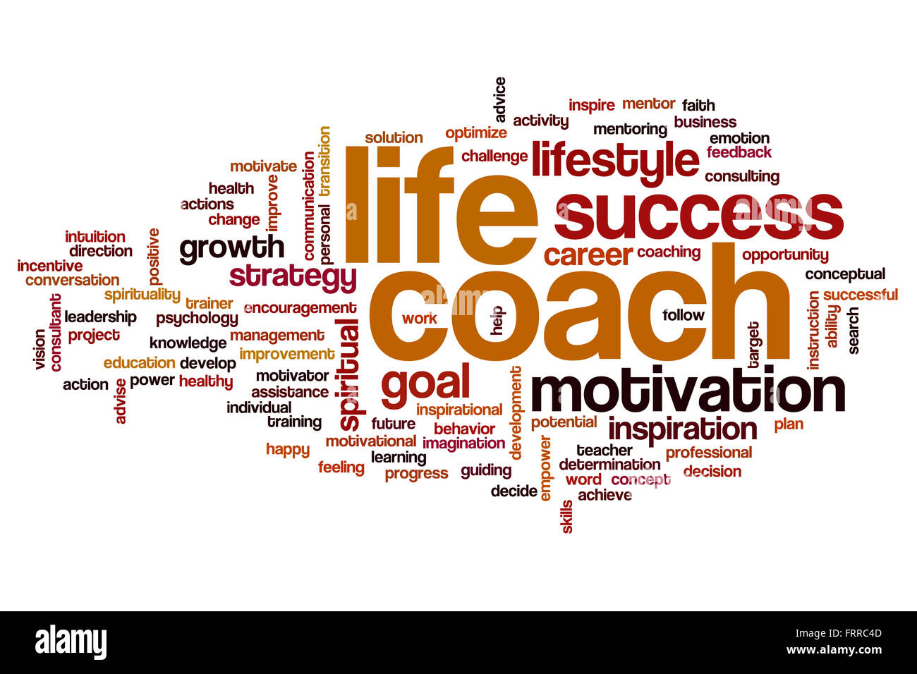Life coach concept word cloud background Stock Photo - Alamy