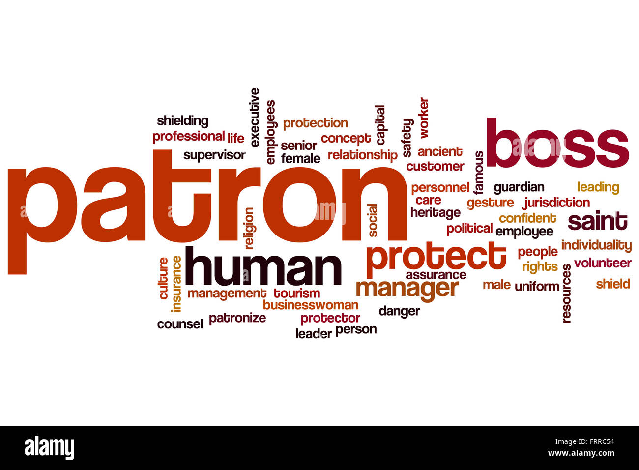 Patron concept word cloud background Stock Photo - Alamy