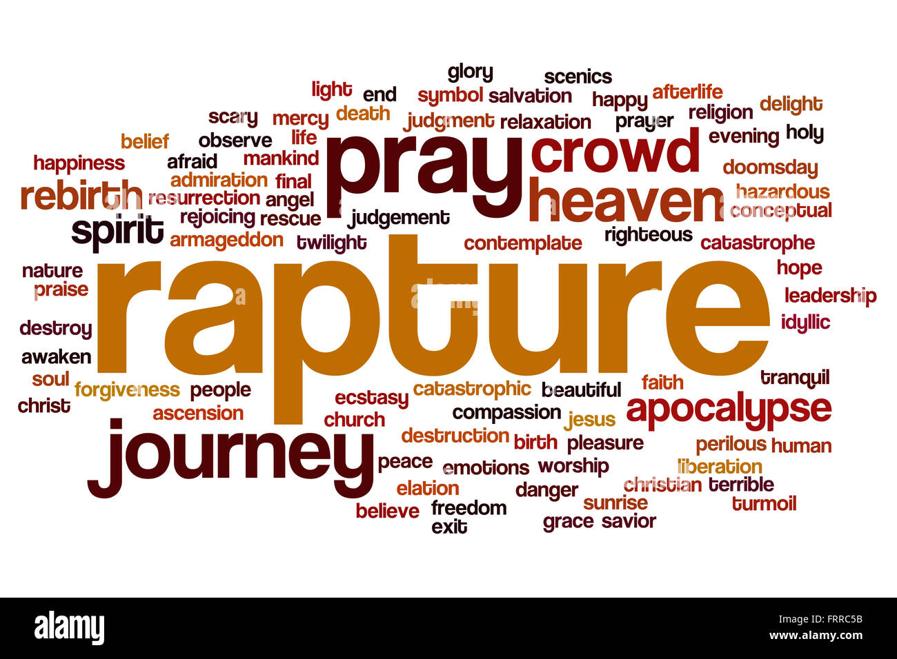 Rapture concept word cloud background Stock Photo - Alamy