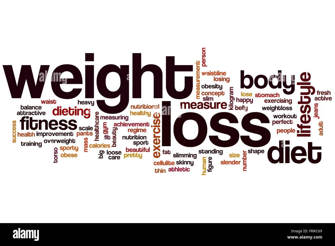 Weight loss concept word cloud background Stock Photo - Alamy