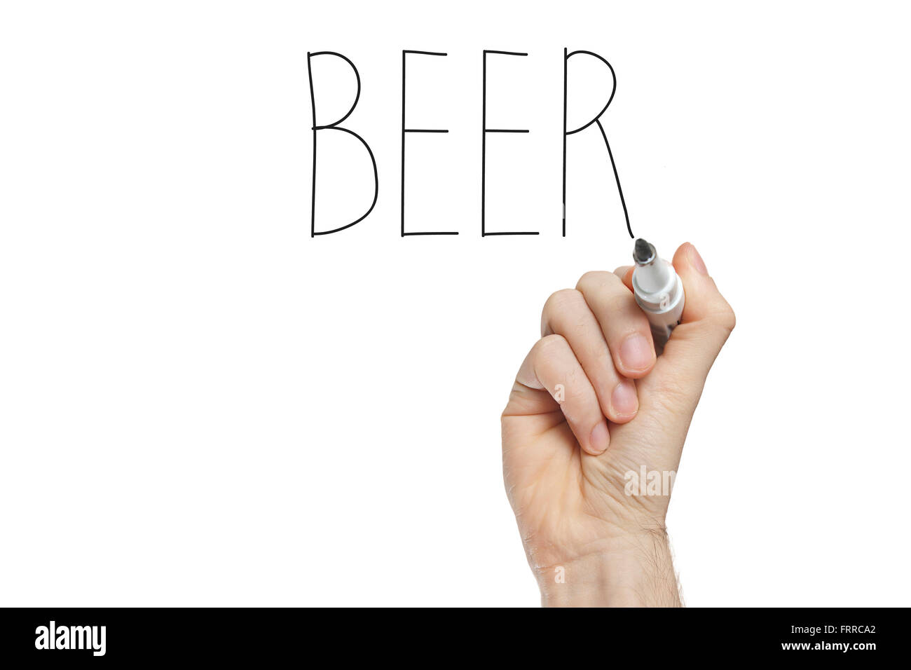 Hand with beer hi-res stock photography and images - Alamy