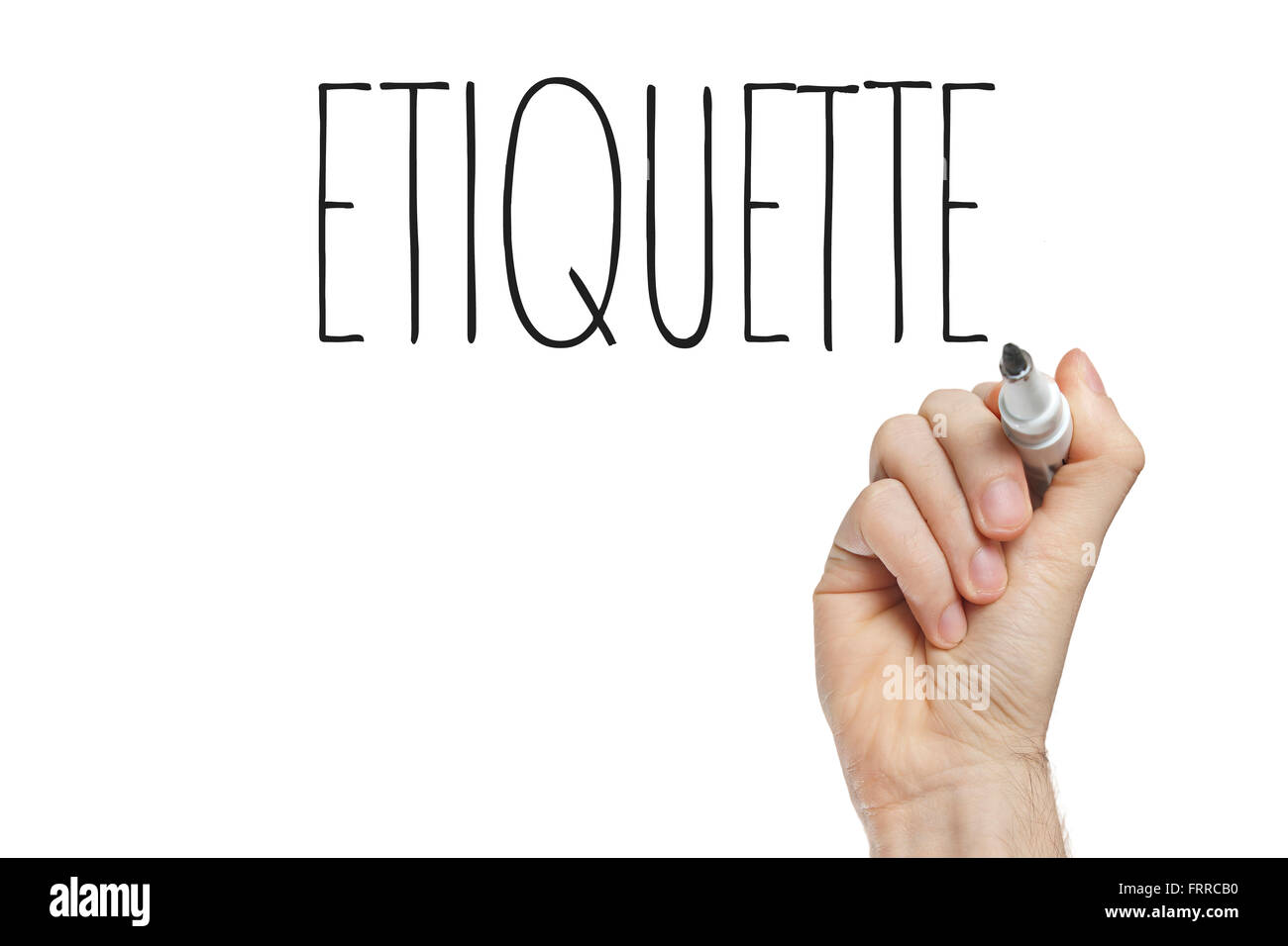Etiquette hi-res stock photography and images - Alamy
