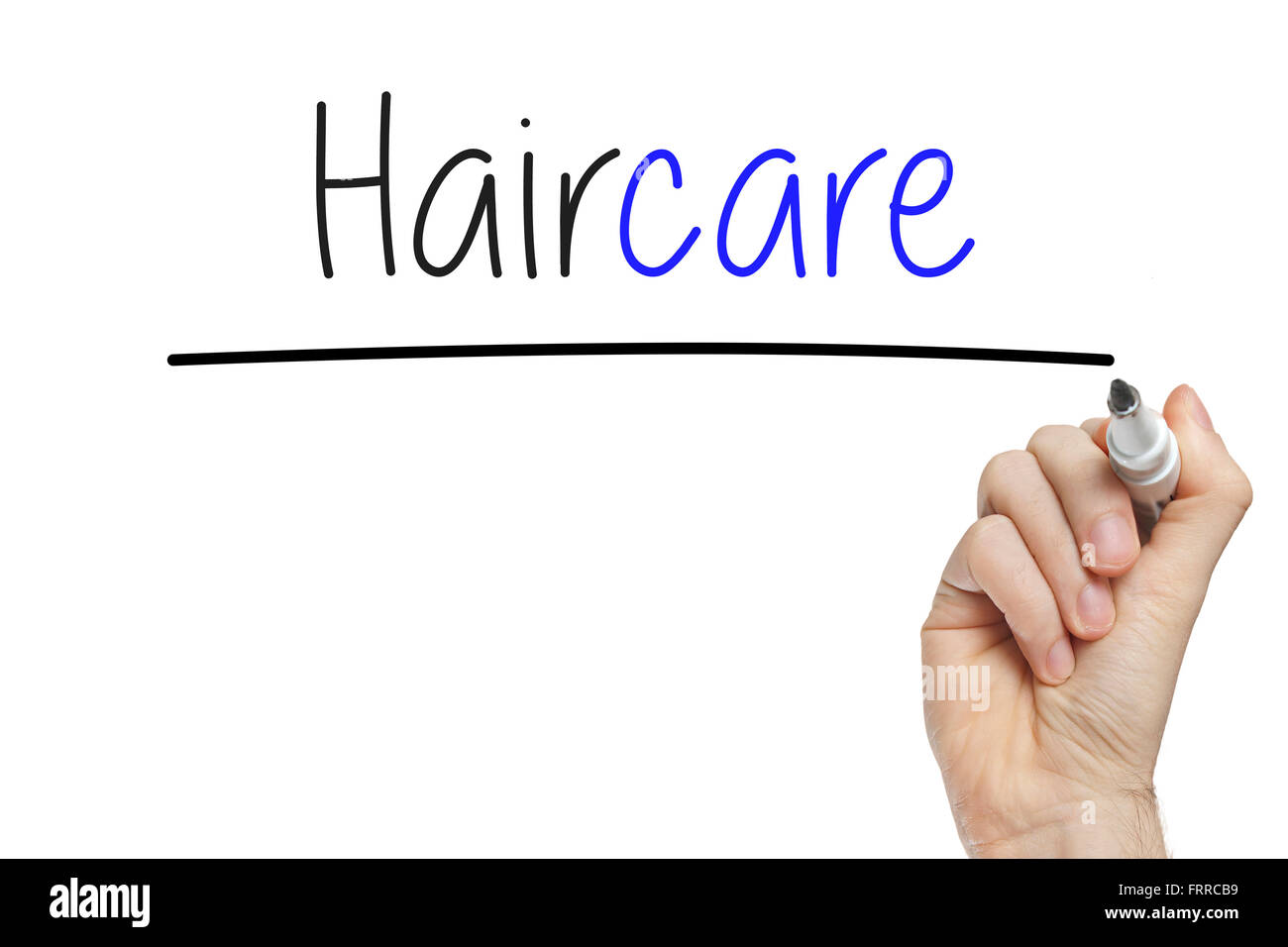 Hair care hand beauty Cut Out Stock Images & Pictures - Alamy