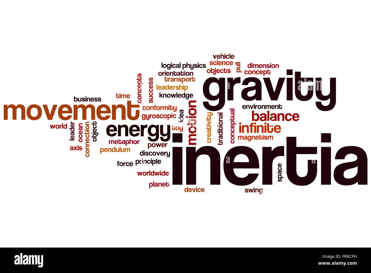 Inertia concept word cloud background Stock Photo - Alamy