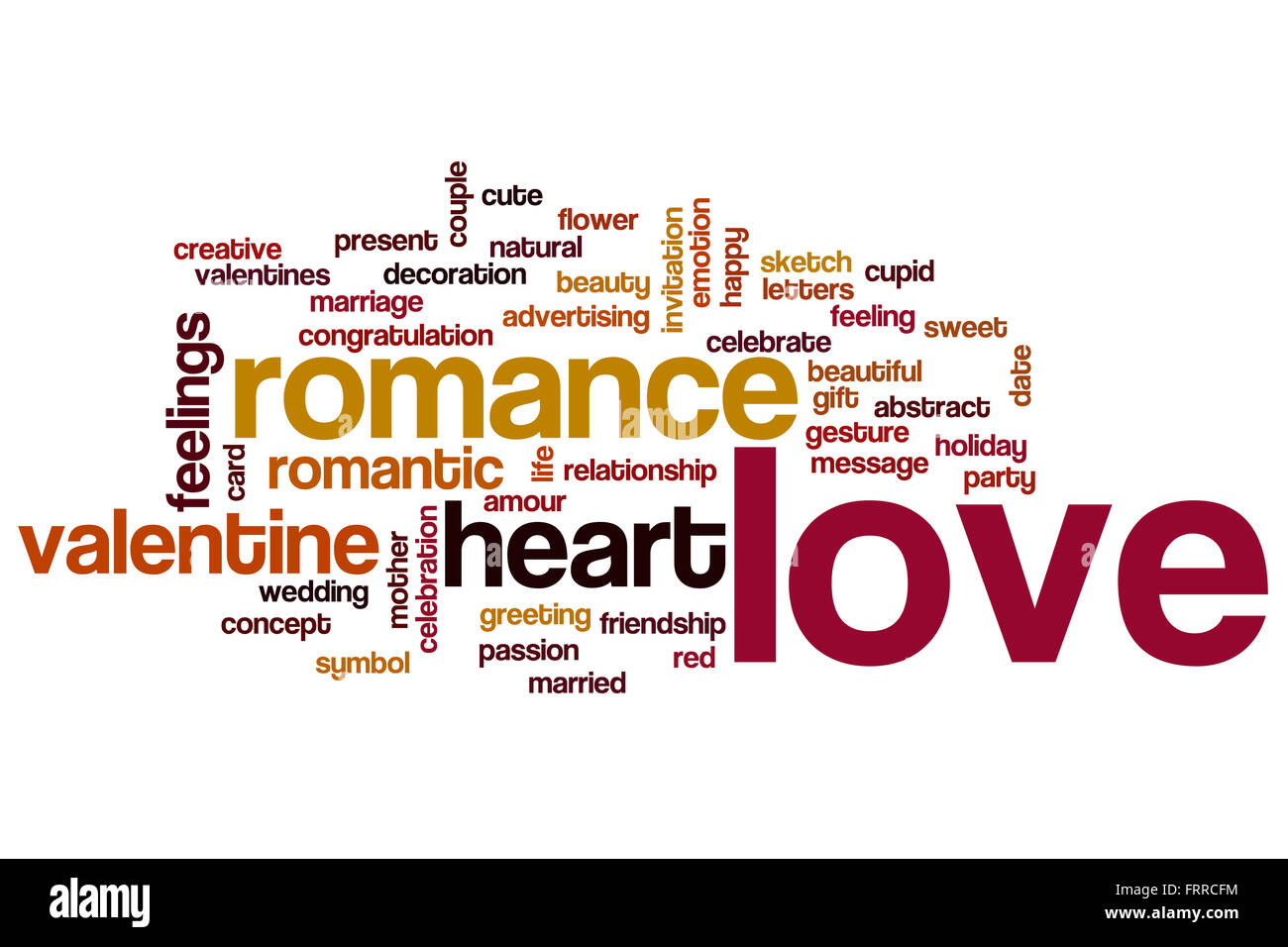 Love heart word cloud hi-res stock photography and images - Alamy