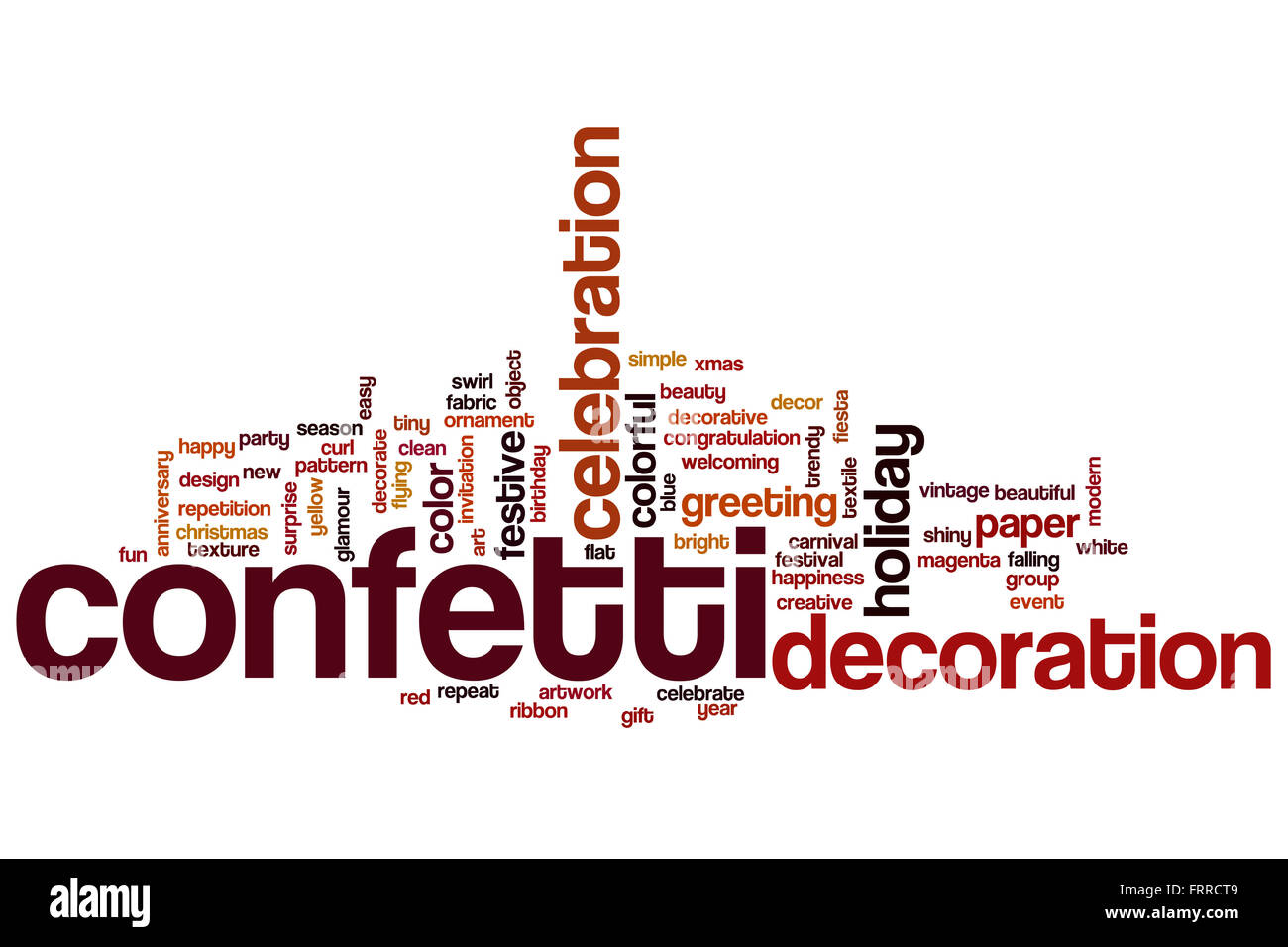 Confetti falling party Cut Out Stock Images & Pictures - Alamy