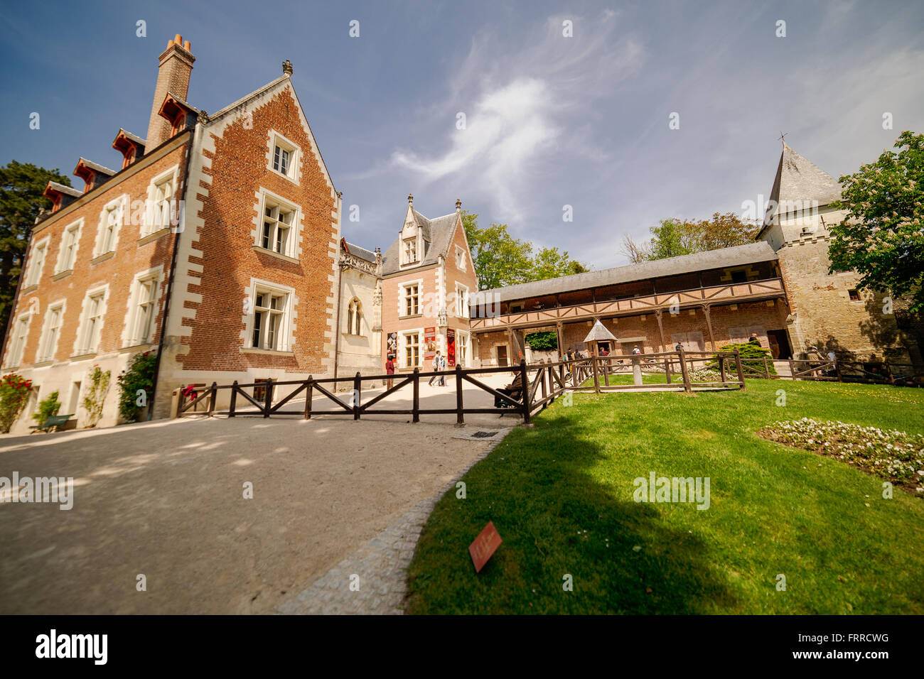 AMBOISE, FRANCE - MAY 4, 2014: Clos Luce is a Leonardo da Vinci museum ...