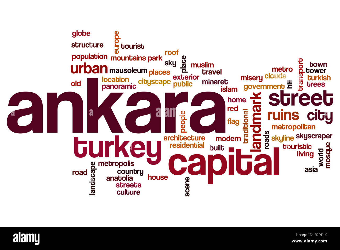 Ankara word cloud concept Stock Photo - Alamy