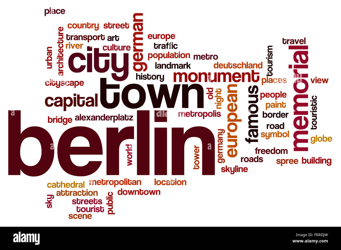 Berlin word cloud concept Stock Photo - Alamy