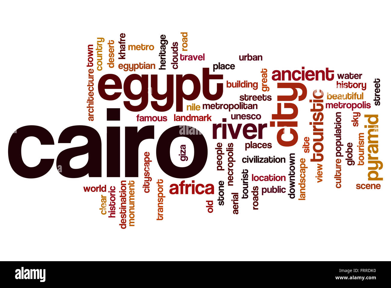 Cairo word cloud concept Stock Photo - Alamy