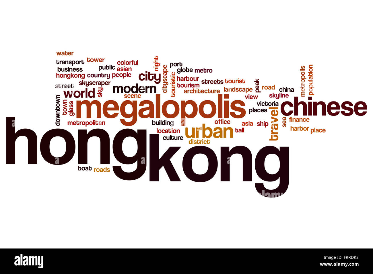 Hong Kong word cloud concept Stock Photo - Alamy