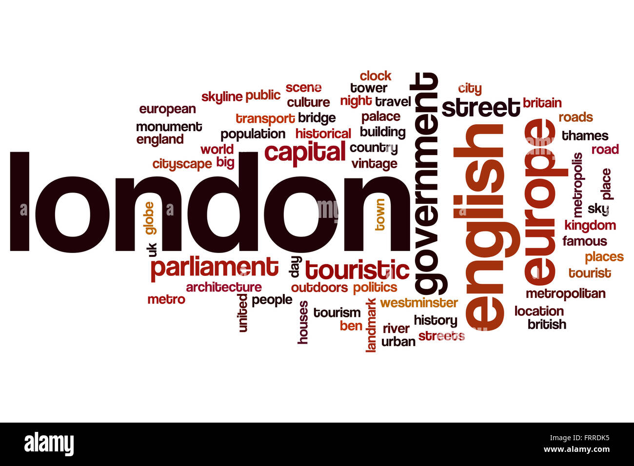 London word cloud concept Stock Photo - Alamy