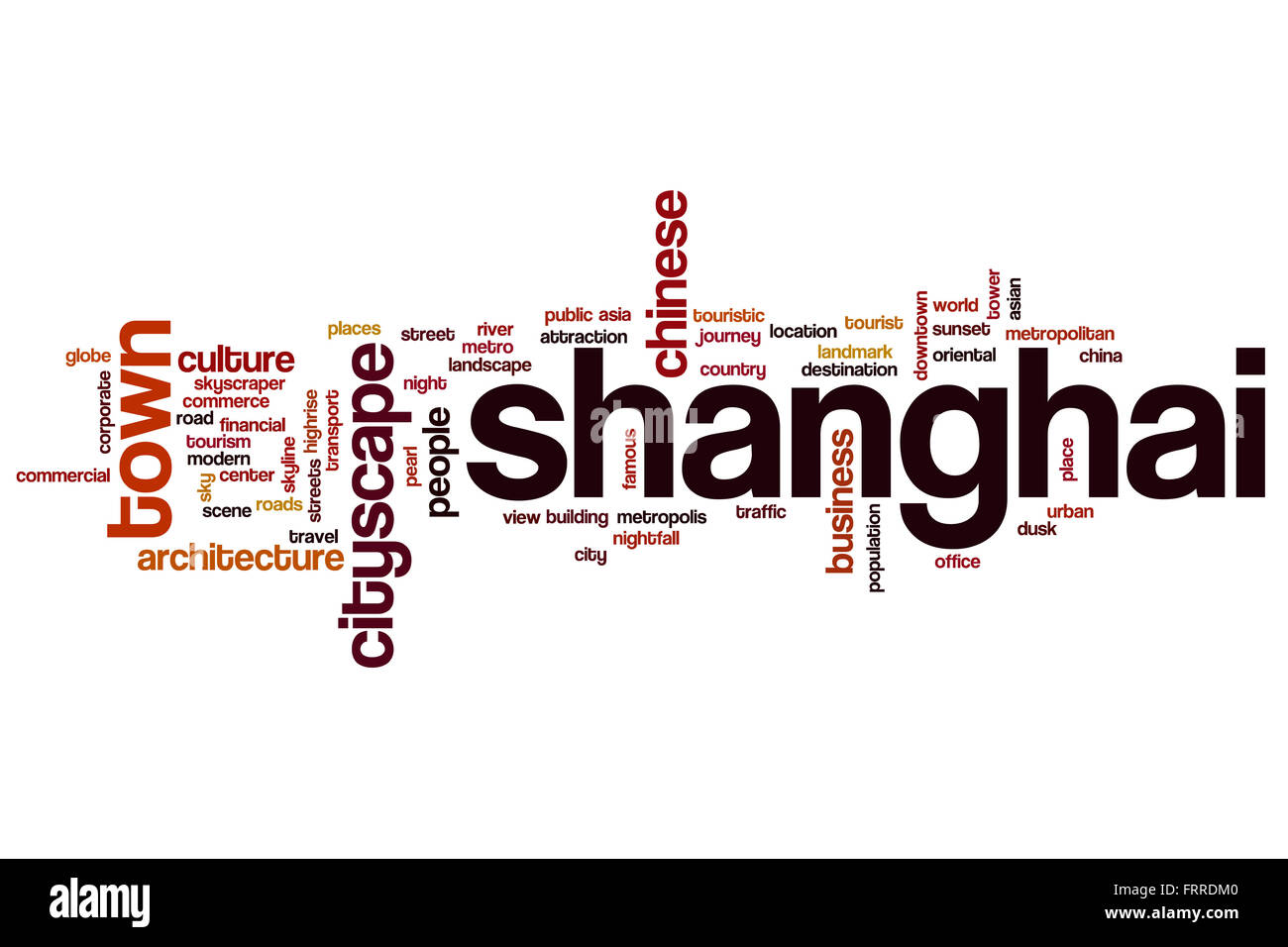 Shanghai word cloud concept Stock Photo - Alamy