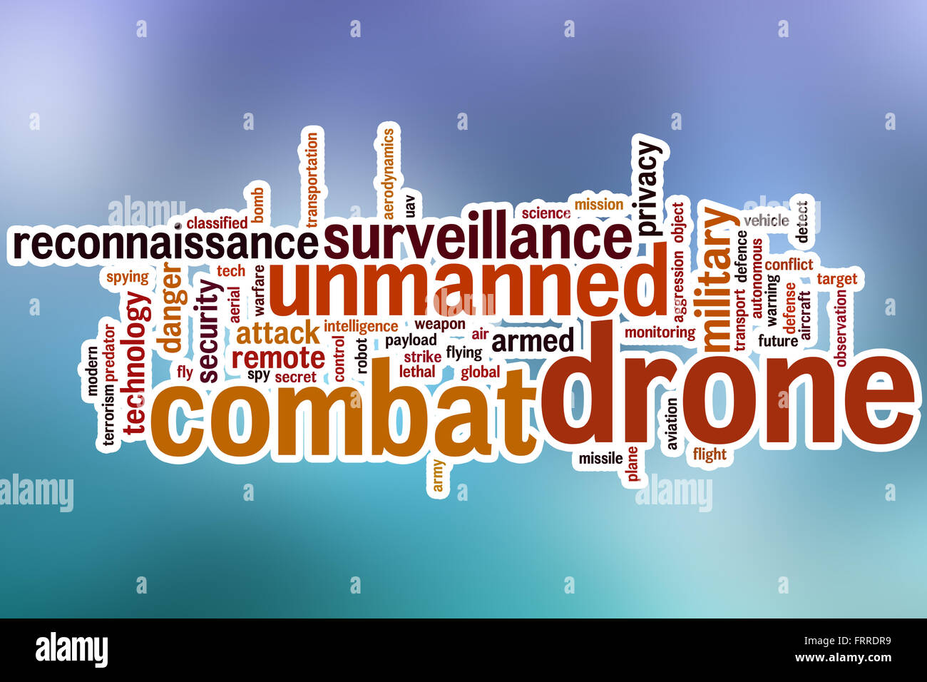 Combat drone word cloud concept with abstract background Stock Photo ...