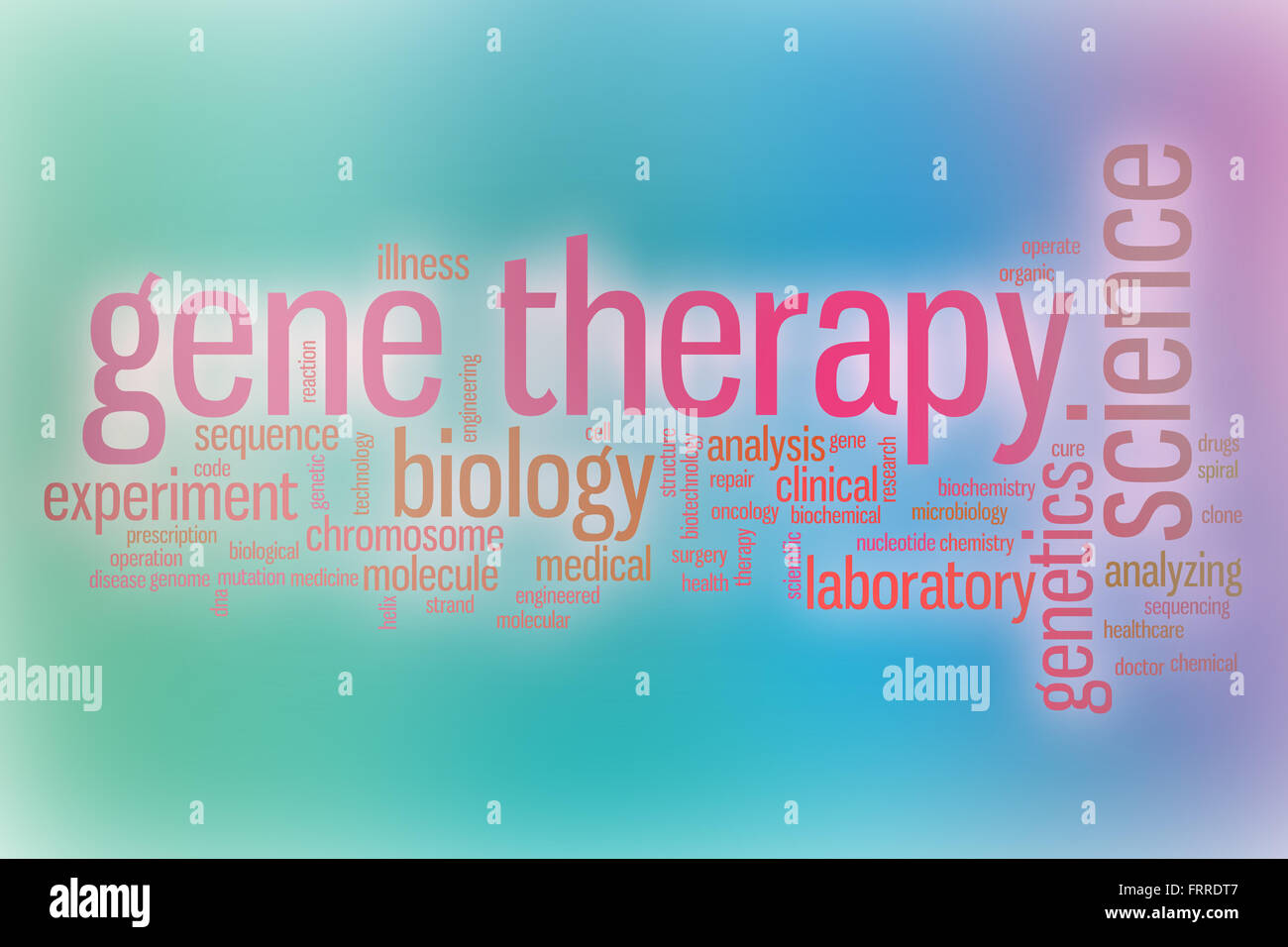 Gene therapy word cloud concept with abstract background Stock Photo ...