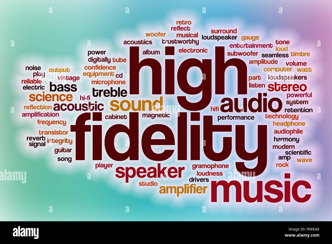 High fidelity word cloud concept with abstract background Stock Photo ...