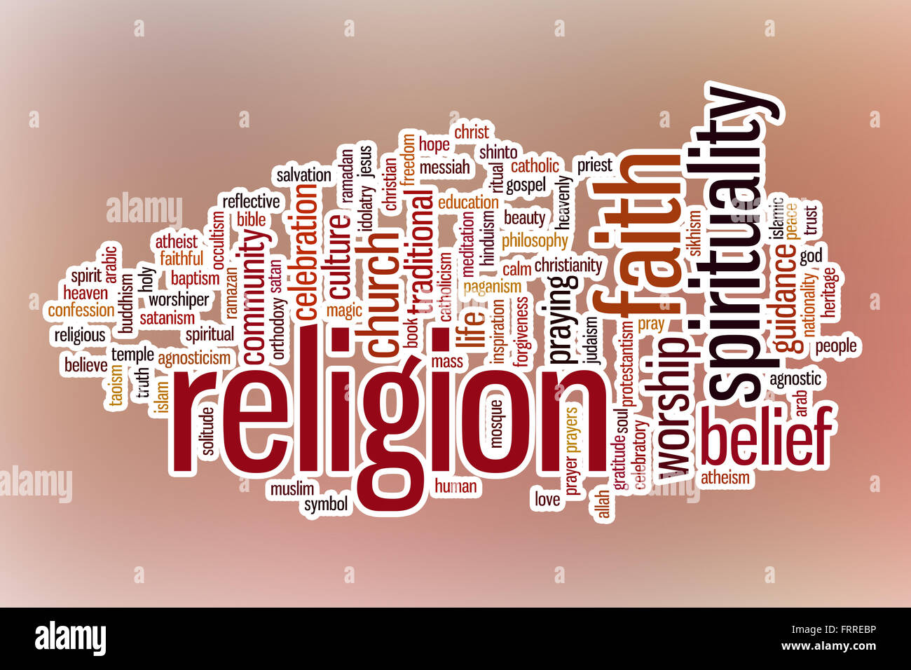 Catholic church word cloud concept hi-res stock photography and images ...