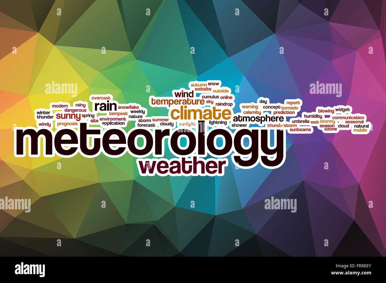 Meteorology word cloud concept hi-res stock photography and images - Alamy