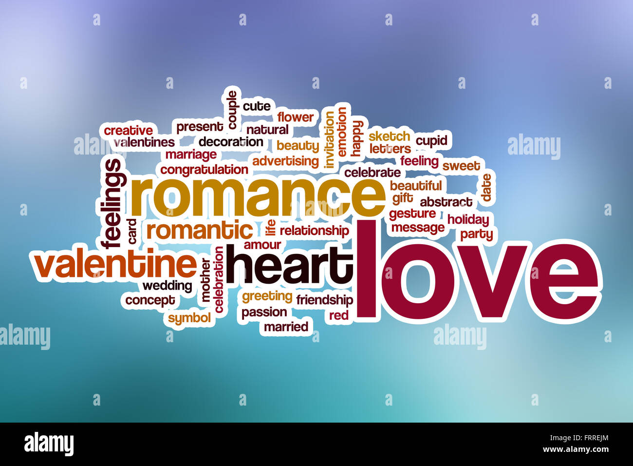 Cute Love Word Collage