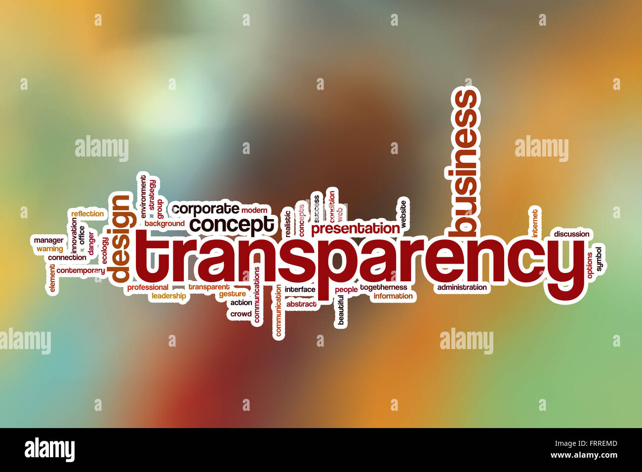 Transparency word cloud concept with abstract background Stock Photo ...