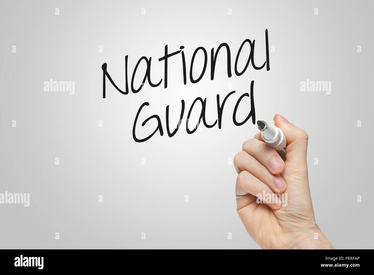 Guard white background hi-res stock photography and images - Alamy