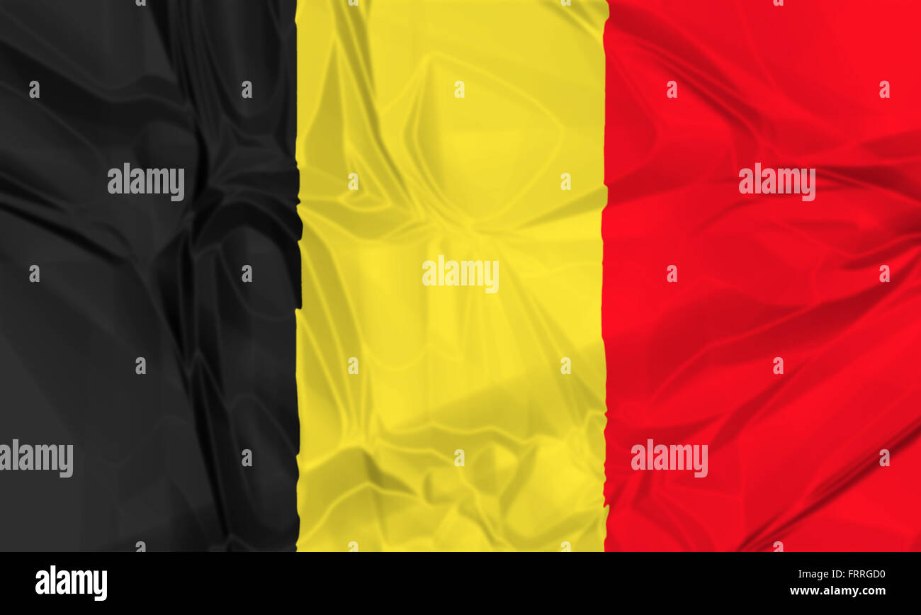 Flag of Belgium waving Stock Photo - Alamy