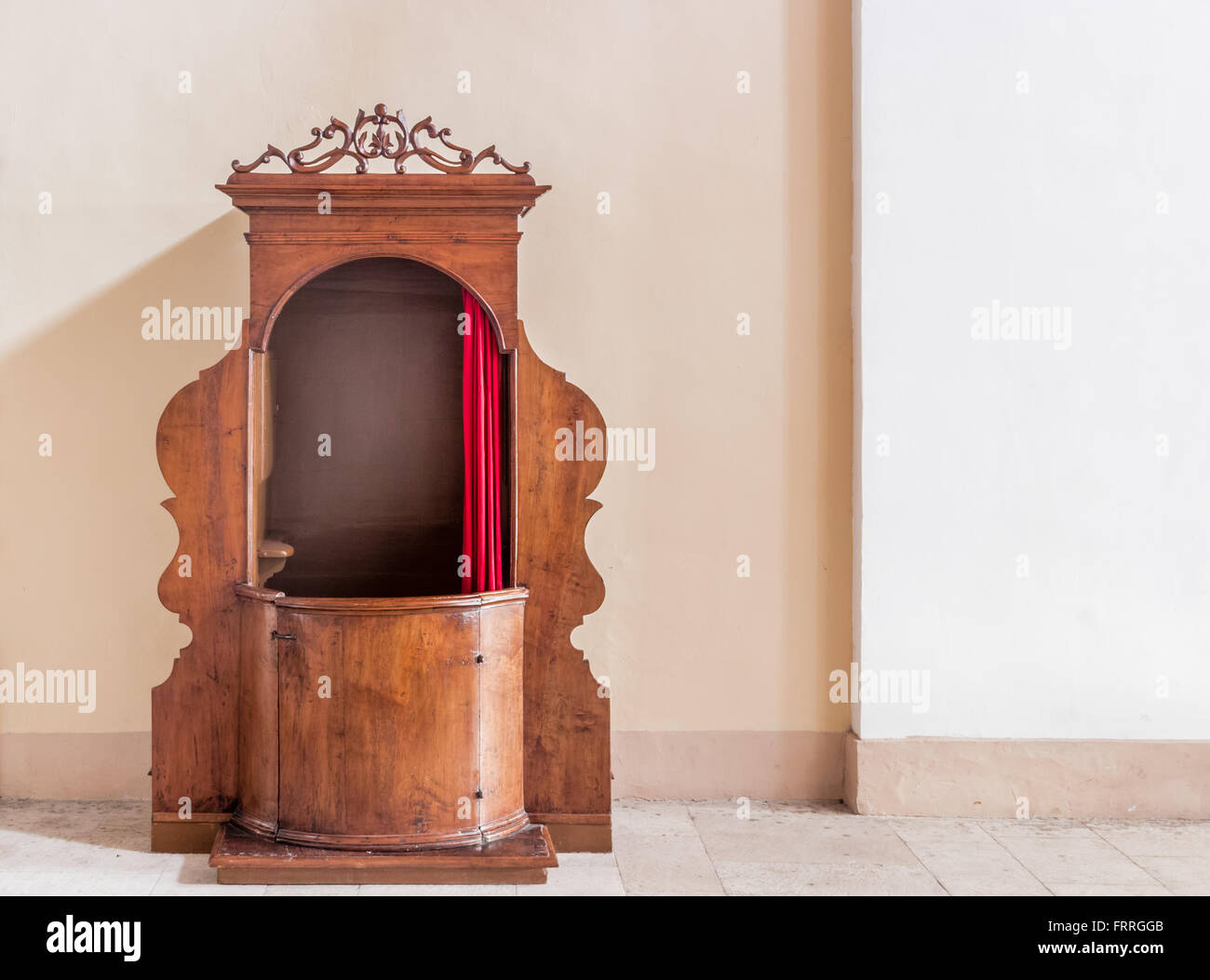 Confessional door hi-res stock photography and images - Alamy