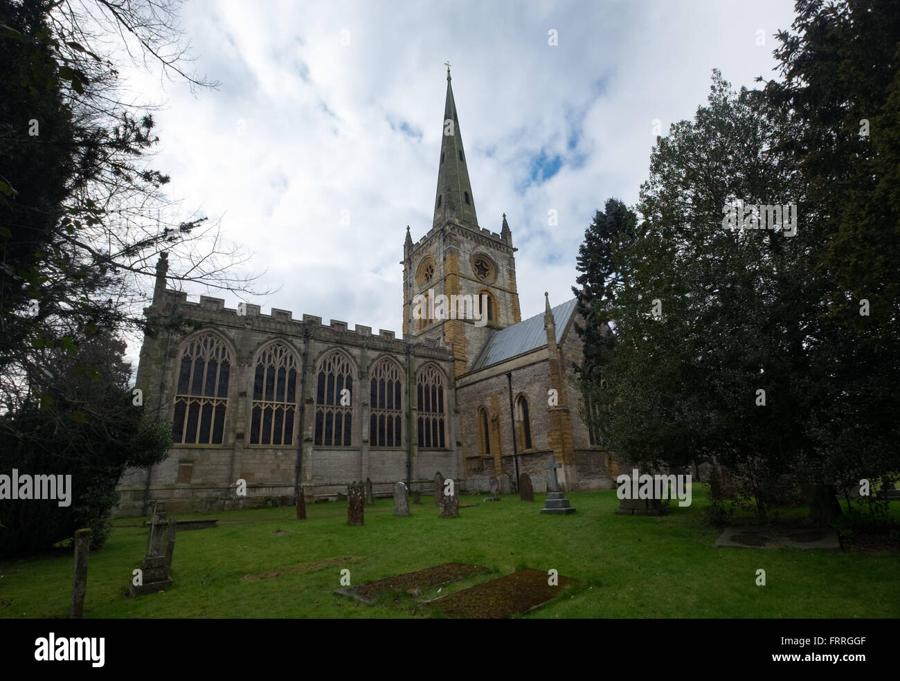 Holy Trinity Church at Stratford, where Shakespeare is buried Stock ...