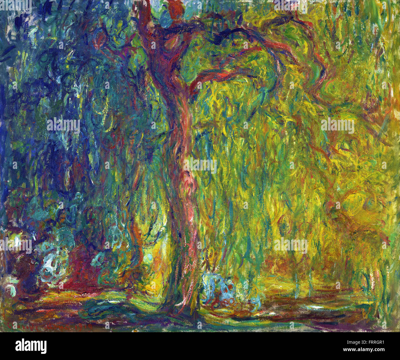 Claude Monet - Weeping Willow Stock Photo - Alamy
