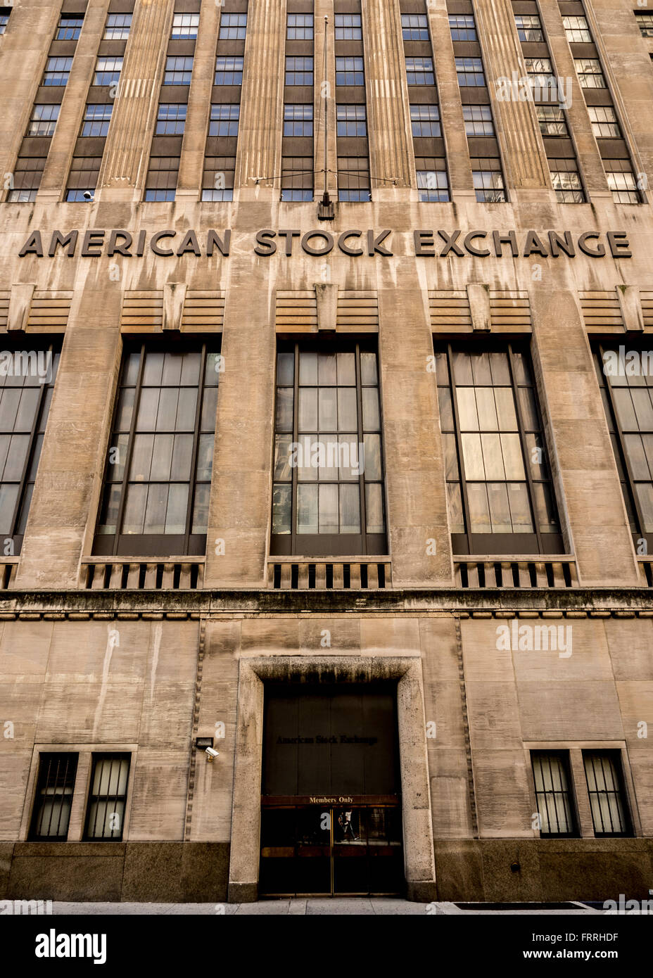 American Stock Exchange building, Trinity Place, New York City, USA ...