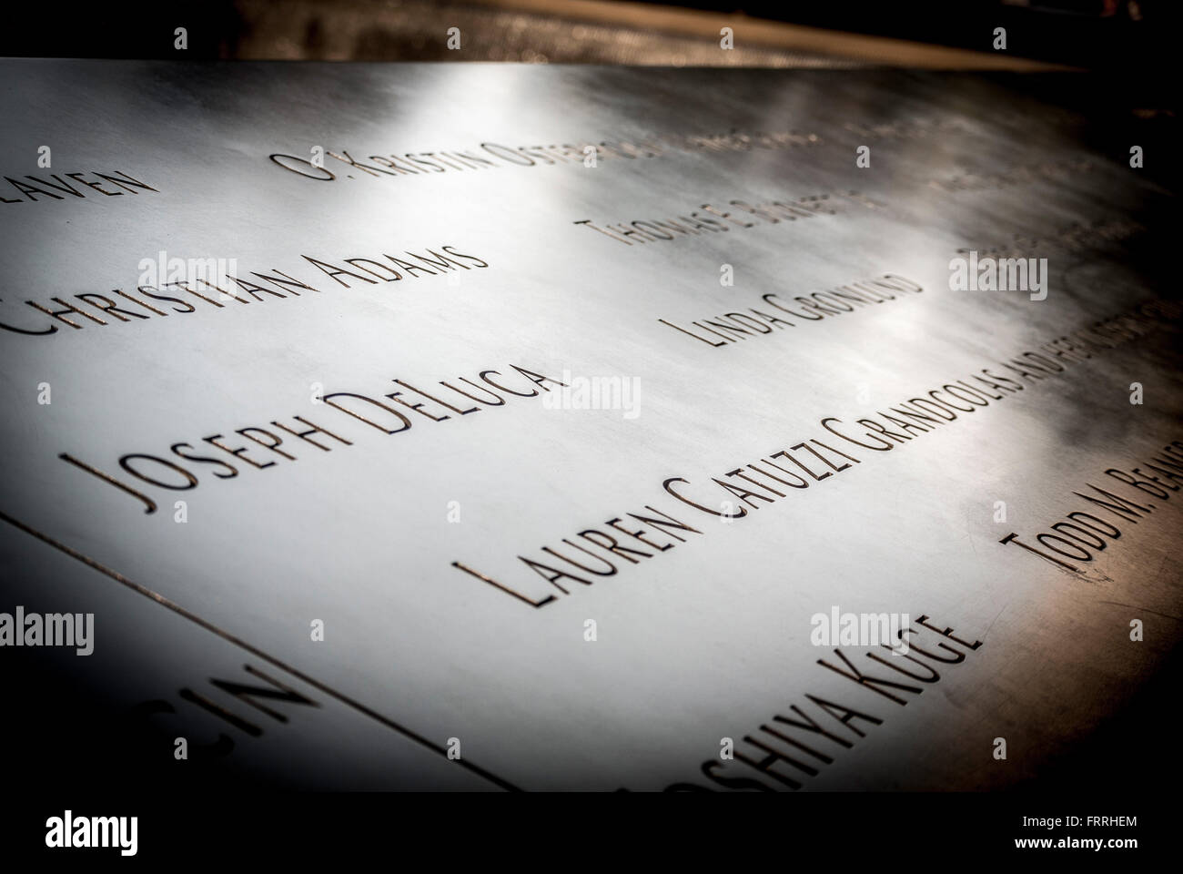 9 11 memorial names hi-res stock photography and images - Alamy