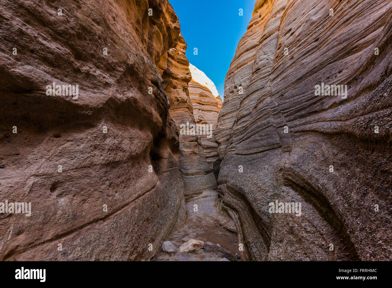 Cross-bedded layers of Peralta Tuff along the Slot Canyon Trail at ...