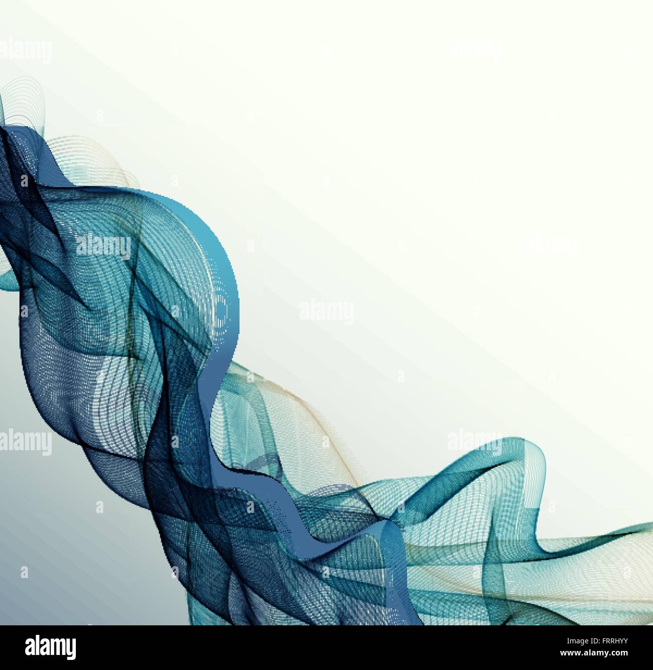 Abstract blue transparent wave background Stock Vector Image & Art - Alamy