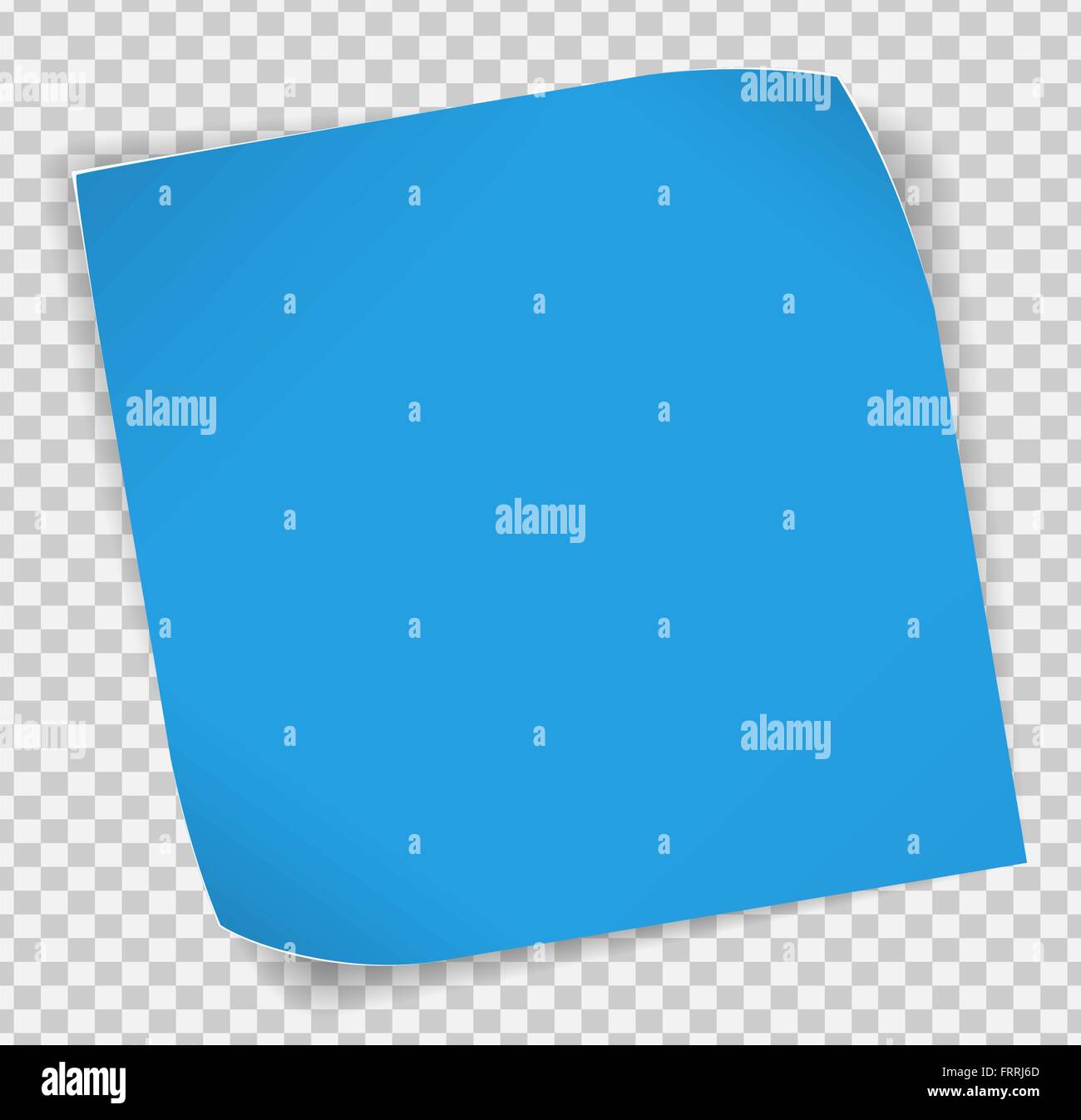 Blue paper sticker over transparent background Stock Vector Image & Art ...