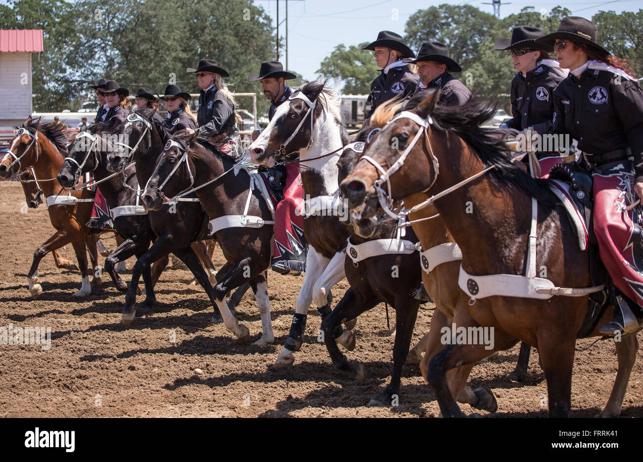 Redding Rodeo Drill Team, Cottonwood Rodeo, Cottonwood, California ...