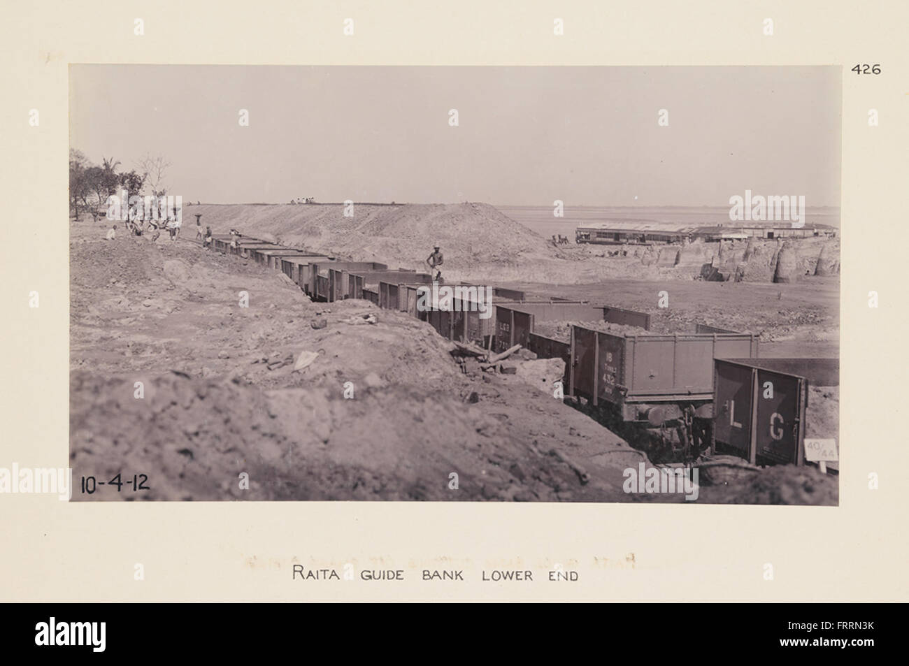 A photograph showing the lower end of the Raita Guide Bank, part of the ...