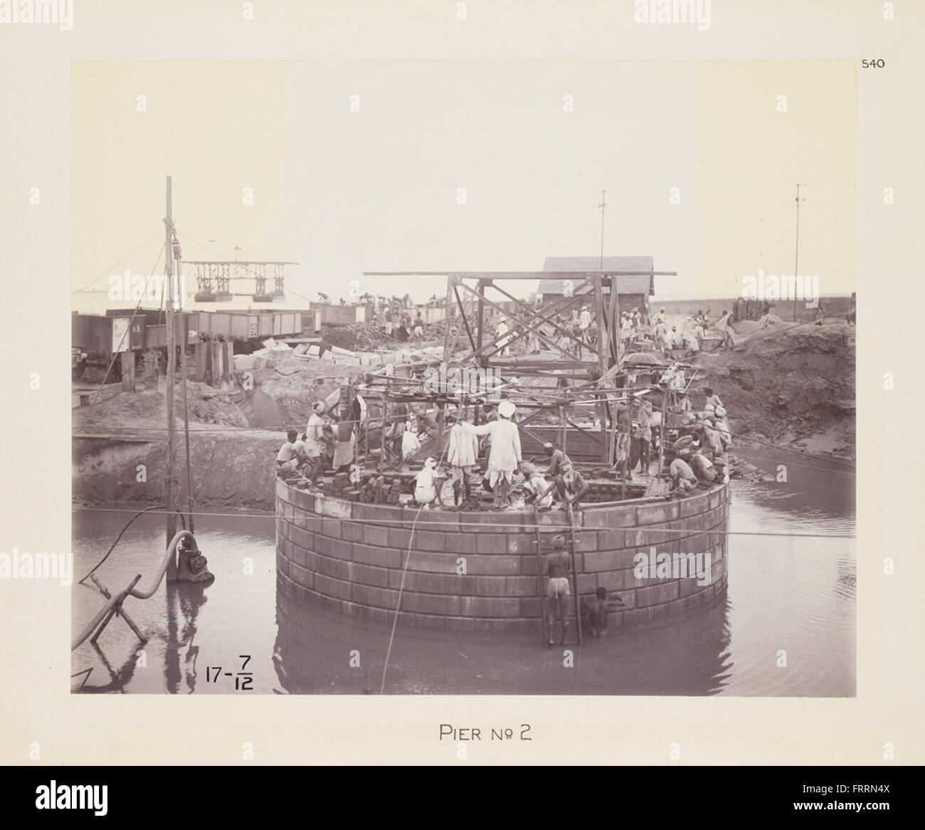 A view of Pier No 2, an important pier used in the construction of ...