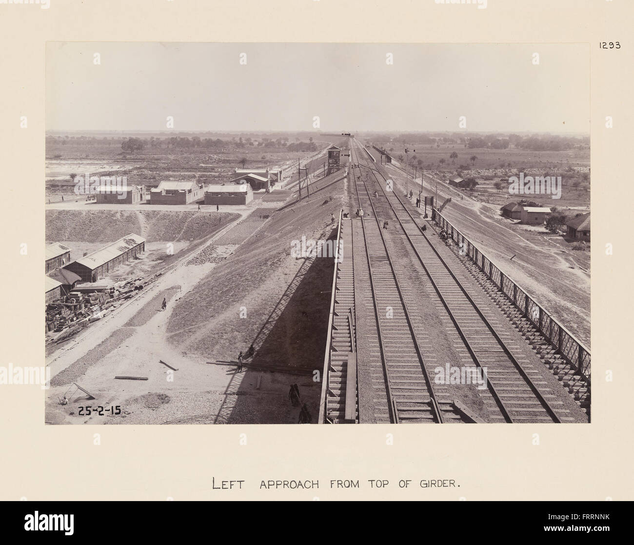 A view from the left approach showing the top of a girder during the ...