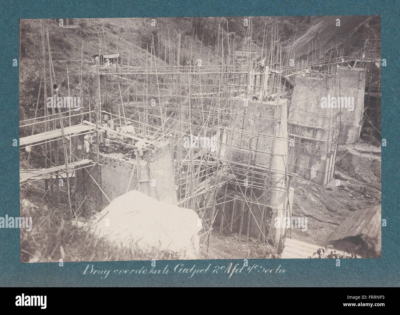 A photograph of the Kali Gatjret Bridge, part of the second section of the StateRailway ...