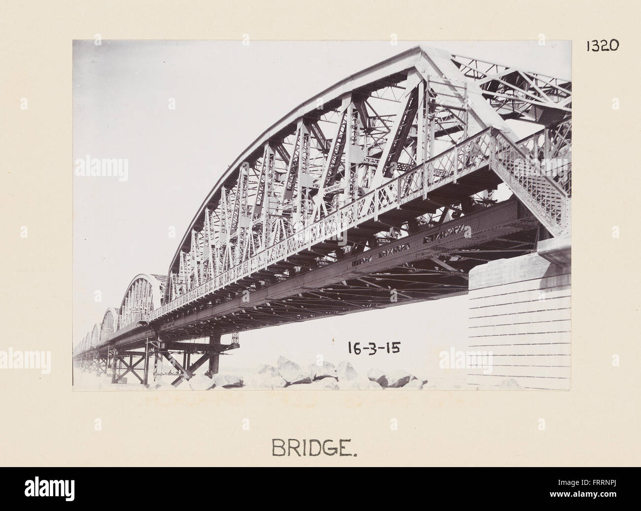 Design and construction of a railroad bridge, highlighting the ...