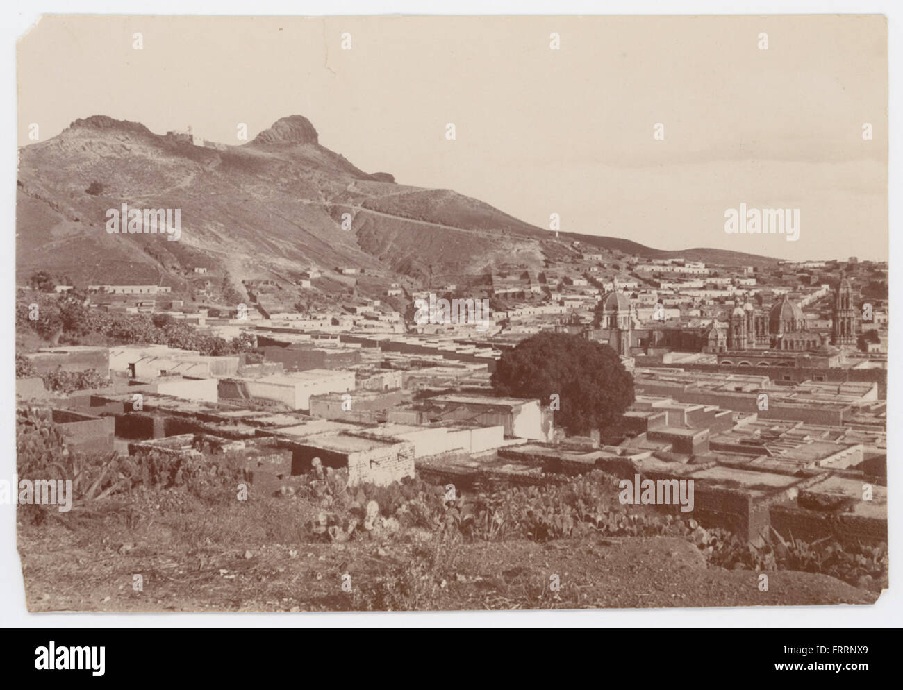 Panoramic view of Zacatecas, a region in Mexico known for its ...