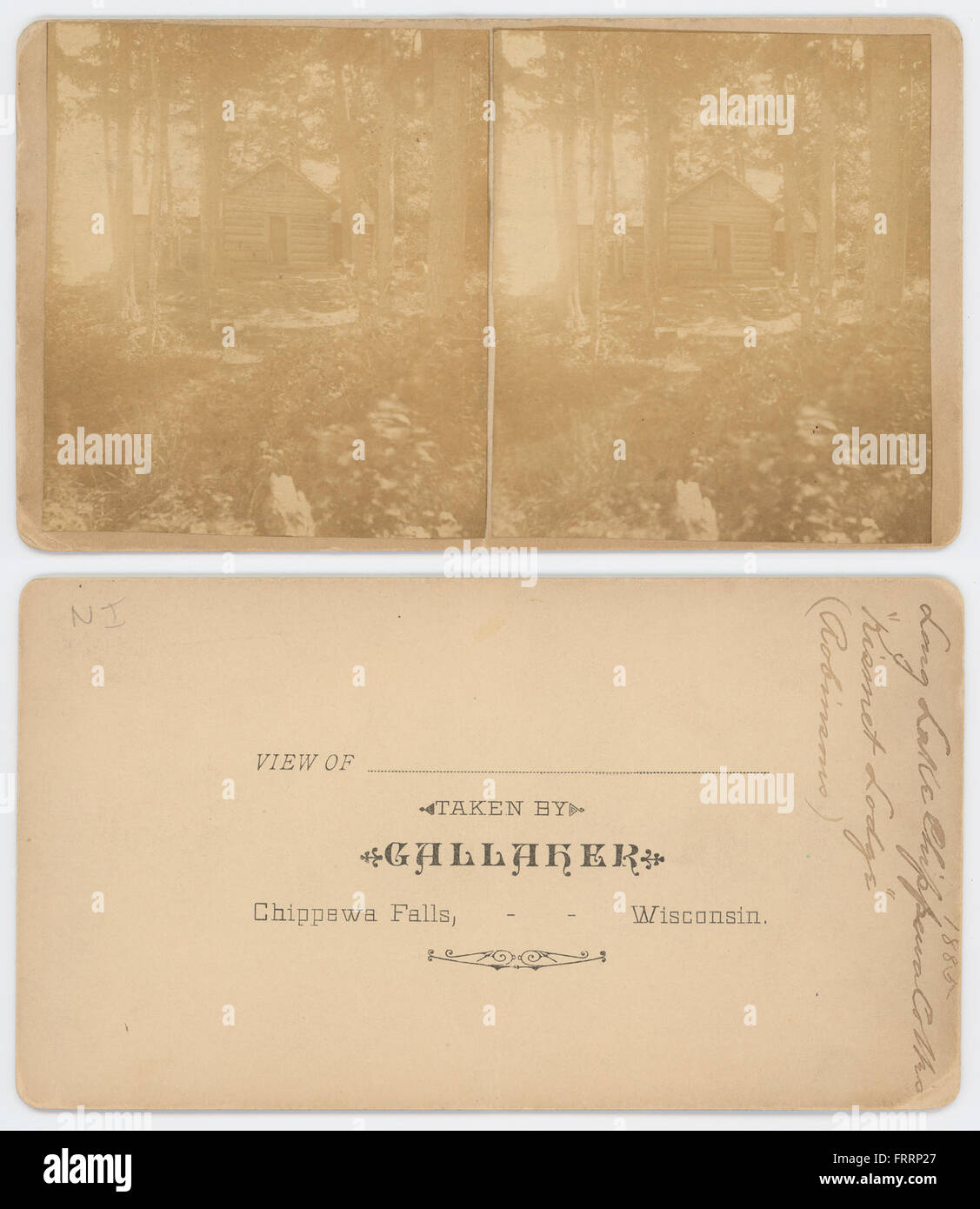 A scenic image of the 'Kismet Lodge' with log cabins by Long Lake in ...