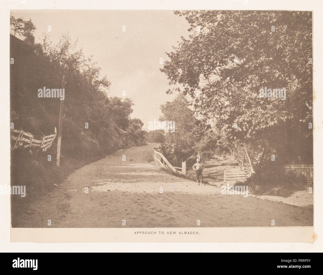 The approach to New Almaden, home of the New Almaden Mercury Mines. The ...