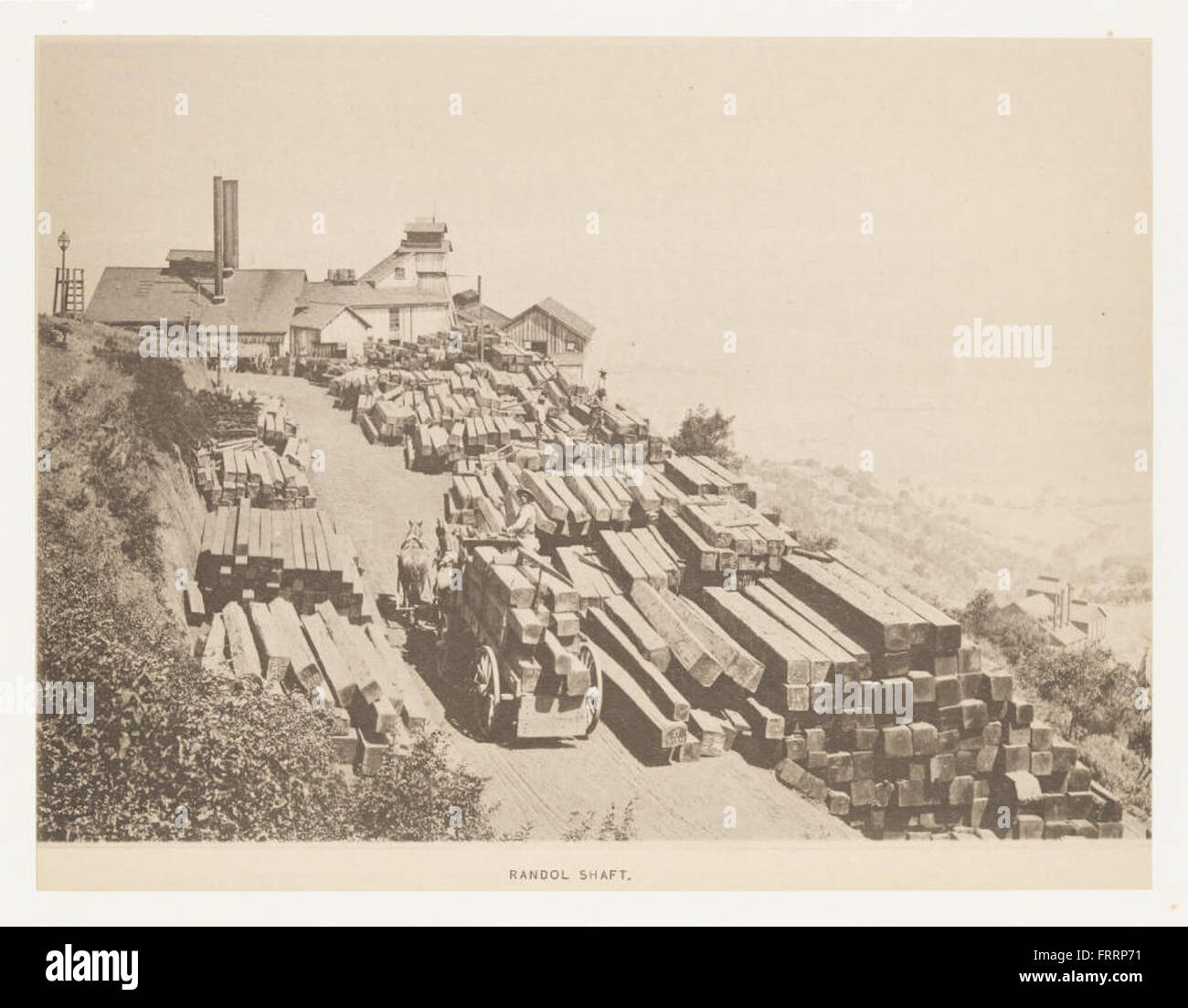 An image of the Randol Shaft, a mine shaft used for extraction purposes ...