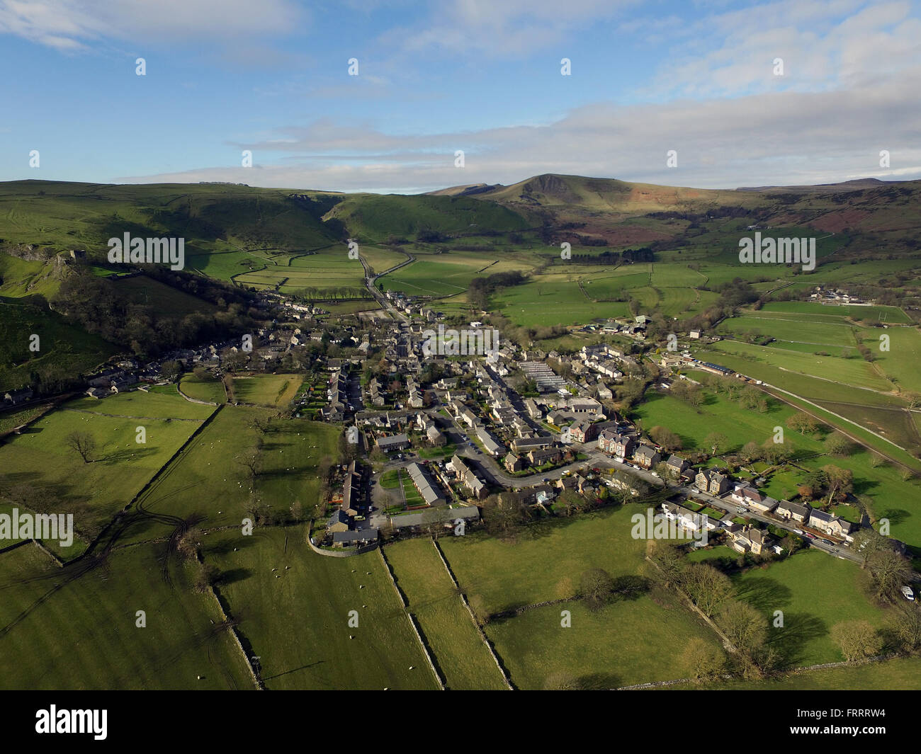 Castleton Derbyshire Peak District Stock Photo - Alamy