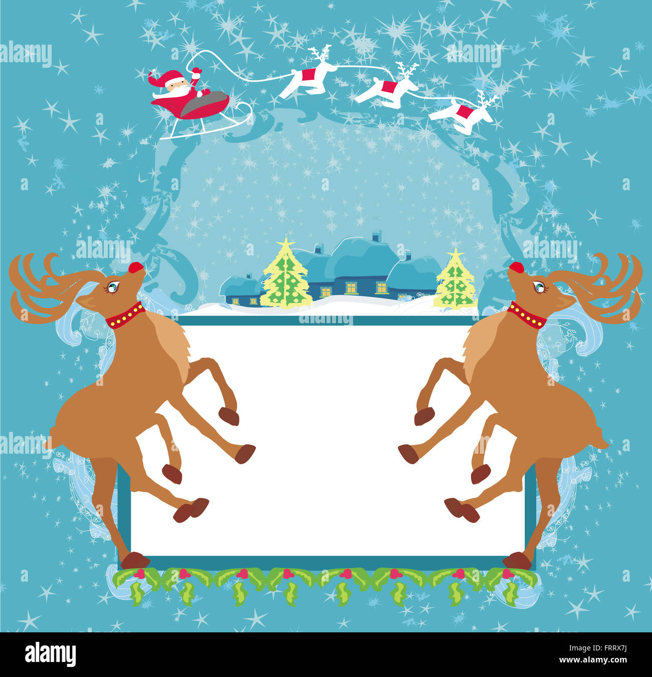 Abstract landscape houses santa hi-res stock photography and images - Alamy