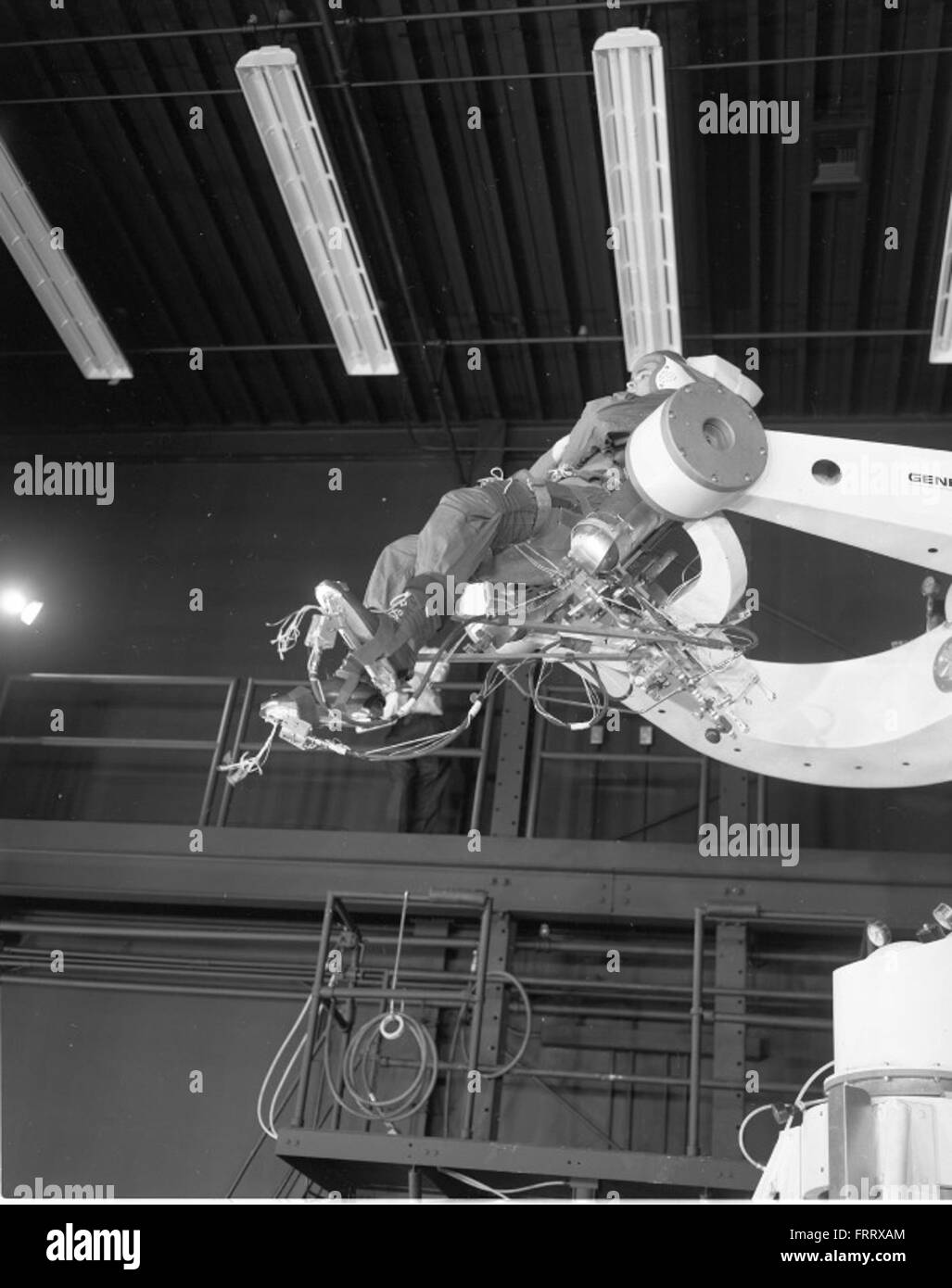 This image from the Atlas Negative Collection captures an Atlas missile ...