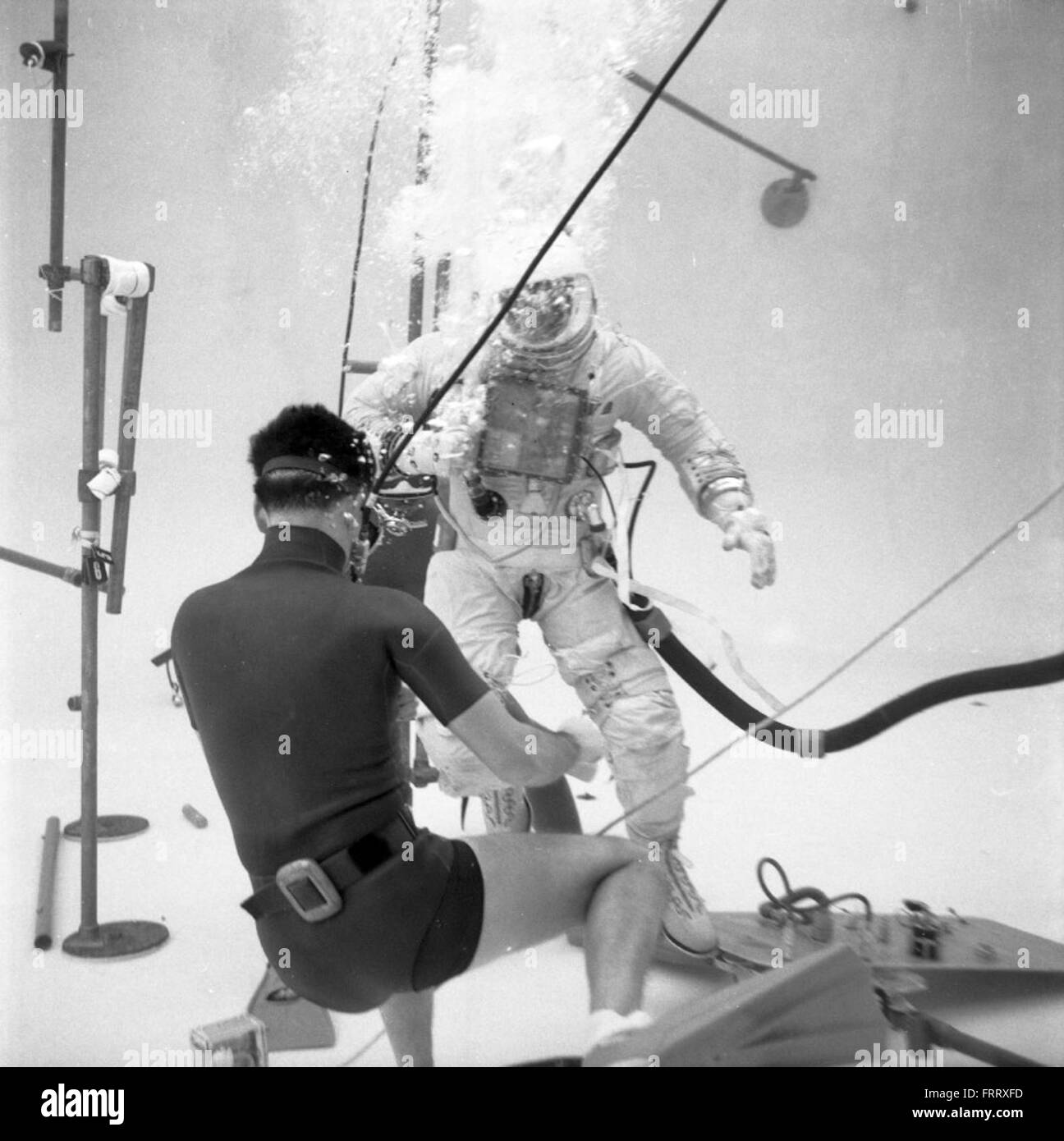 Captured during the early stages of the Atlas missile program, this ...