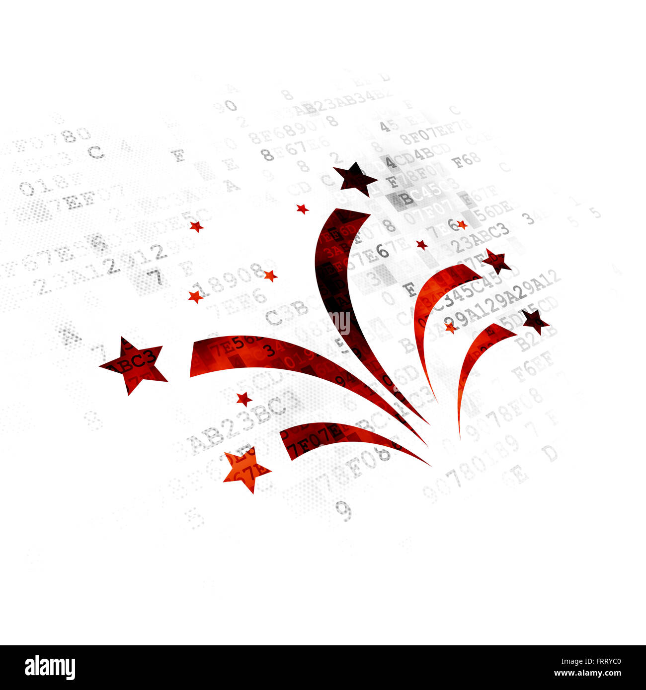 Entertainment, concept: Fireworks on Digital background Stock Photo - Alamy