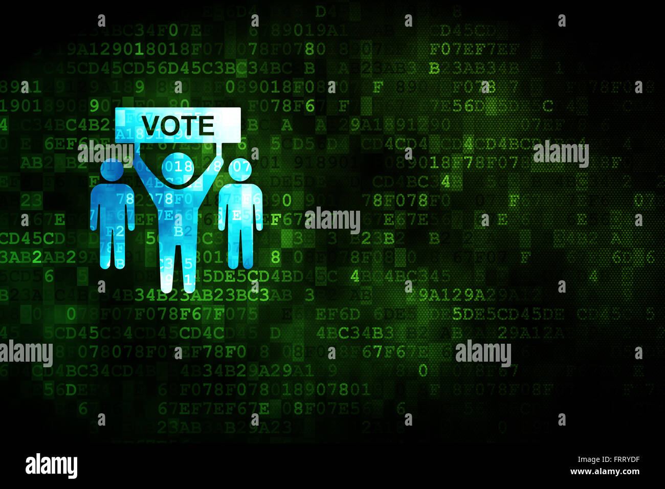 Politics concept: Election Campaign on digital background Stock Photo ...